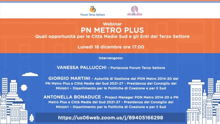 Quali opportunità per le Città Medie Sud e gli Enti del Terzo Settore? - Webinar sul Pon Metro ...